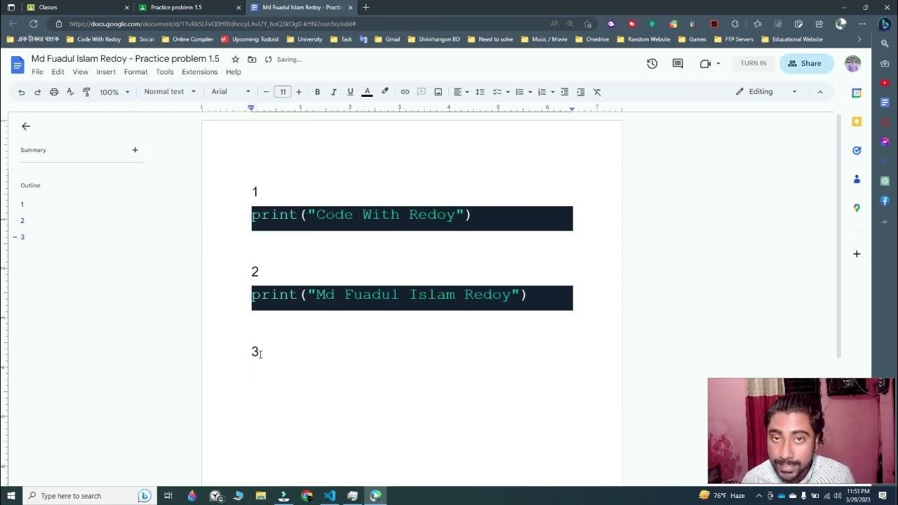 How To Submit Practice Problems Or Assignments Of Code With Redoy Python Or C Private Batch