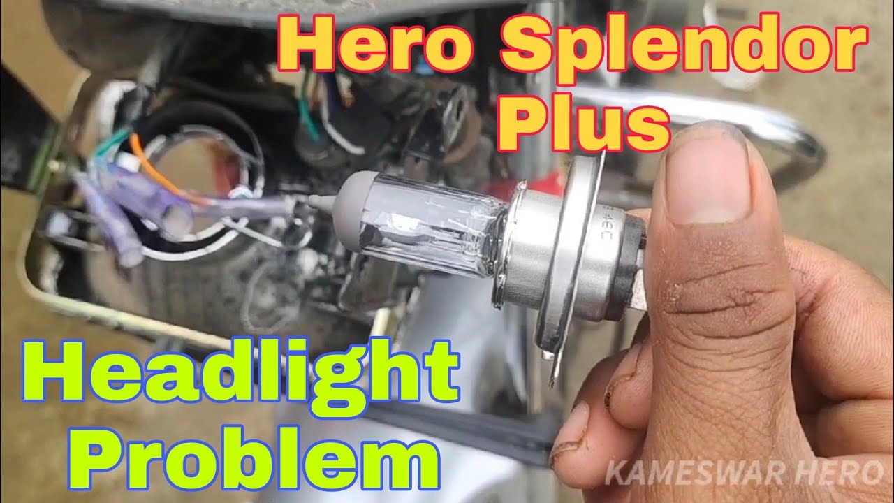 Hero Splendor Plus Headlight Problem||How to Change Headlight in Hero ...