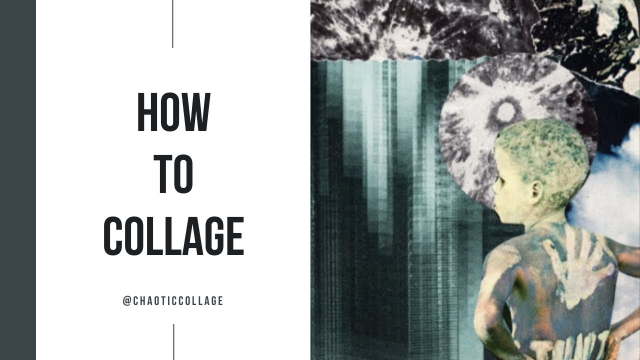 How To Make Abstract Collage Art | Collage With Me - YouTube