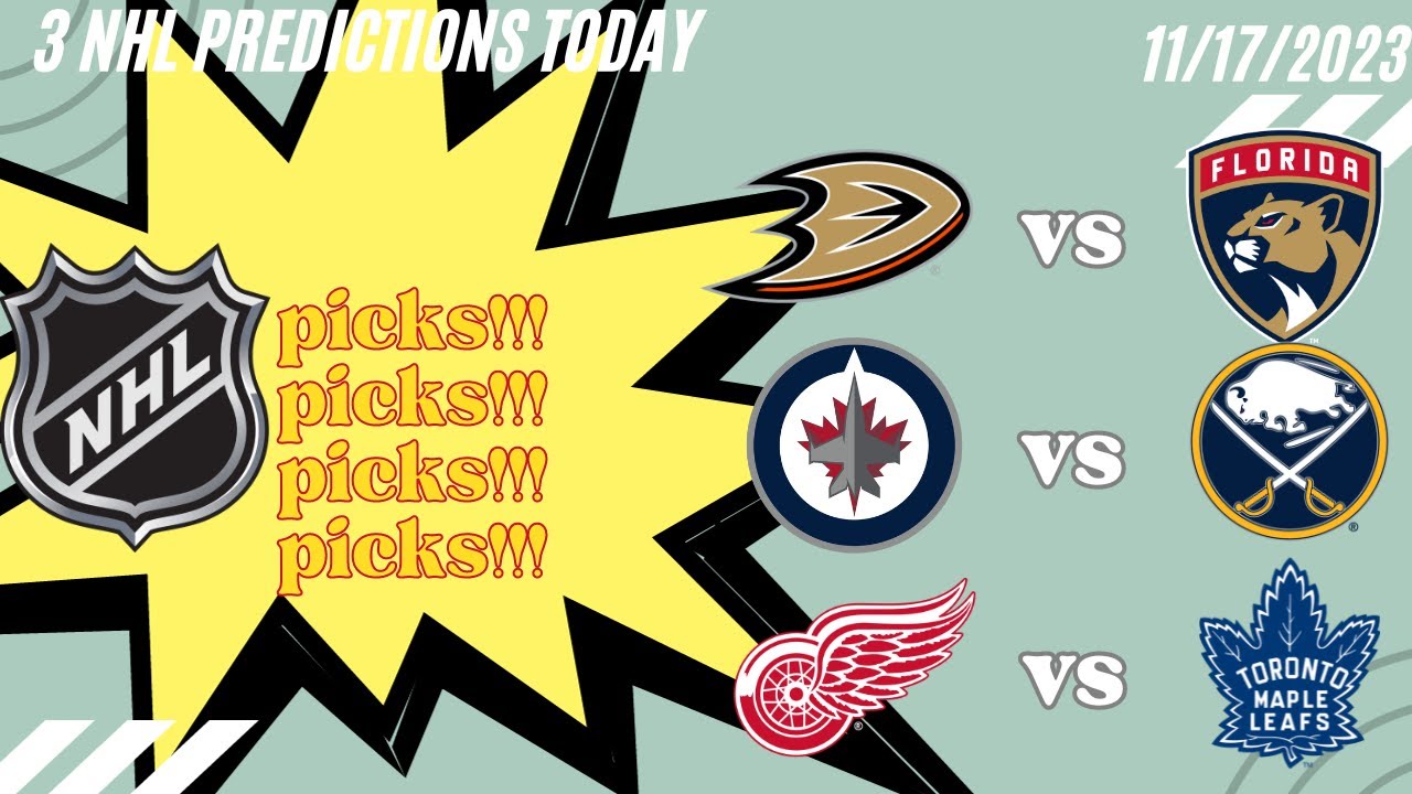 3 nhl picks today 11/17/23 prizepicks today and nhl predictions today ...
