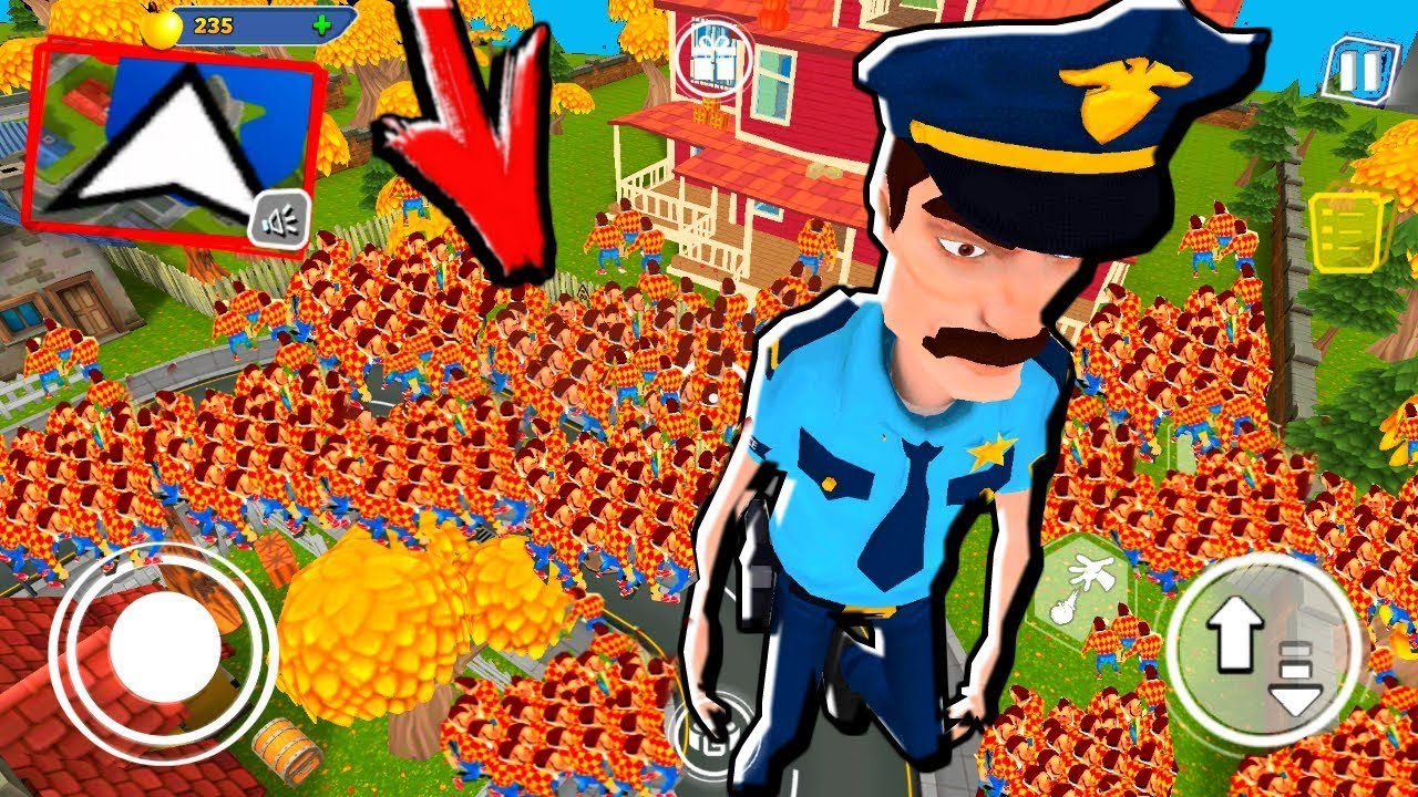 Playing against 1000 Hello Neighbor - Dark Riddle A similar game to ...