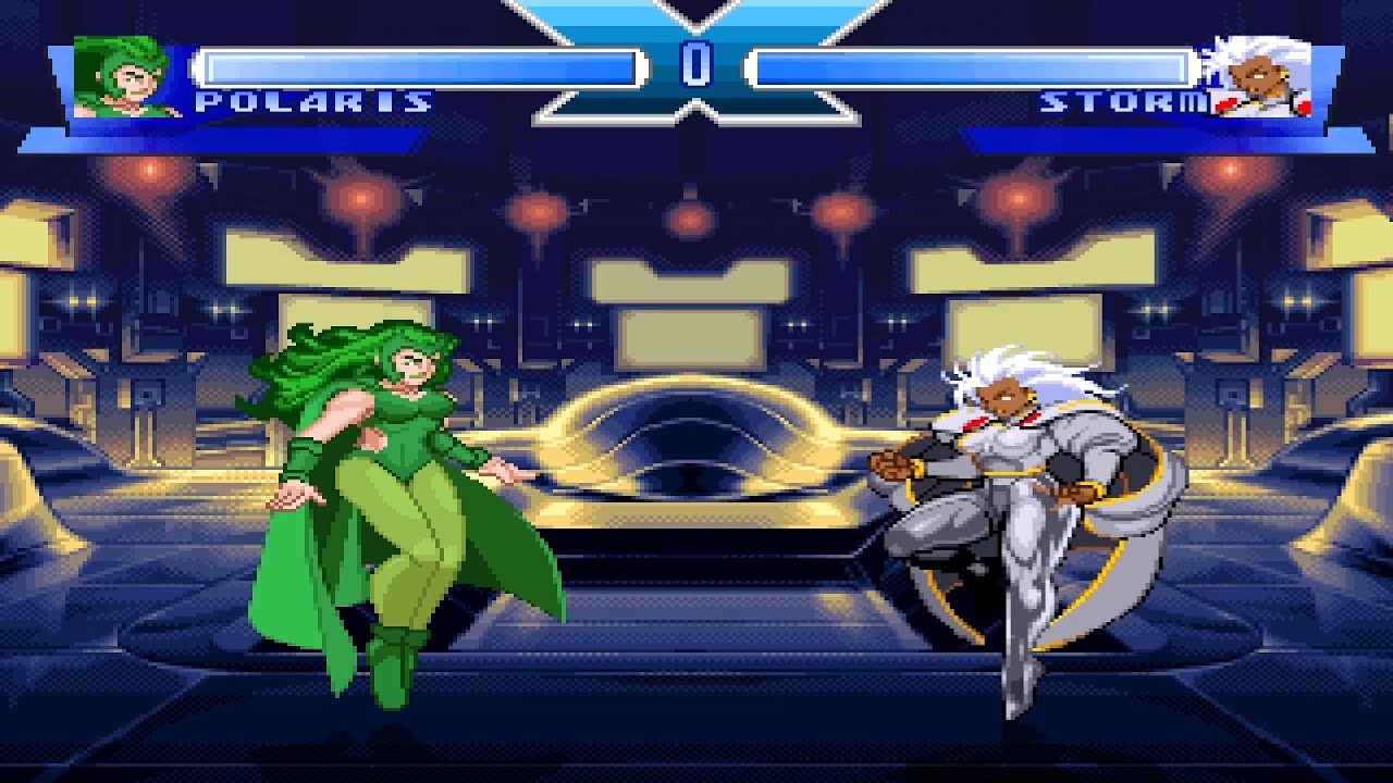 Polaris vs Storm (X-Men Mugen) (CPU Fights) (Best of 3) - YouTube