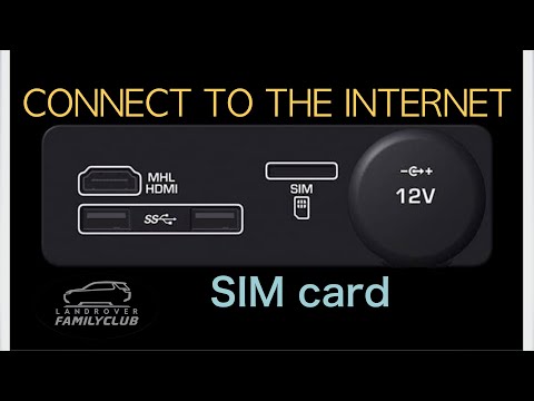 Land Rover - How to Connect To The Internet