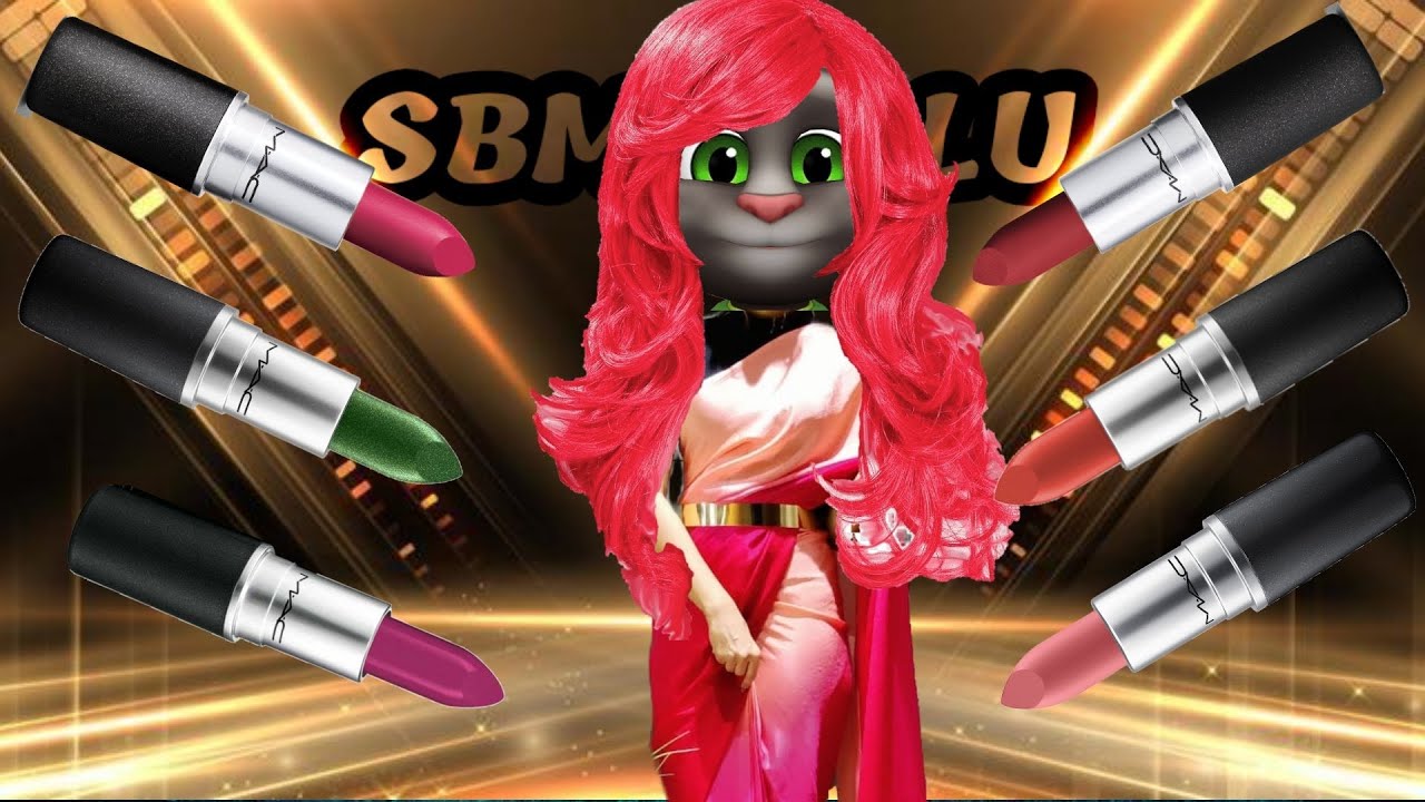 Billu Cat Funny Lipstick Video Billu 6 Colourful Lipstick And Lips Part ...