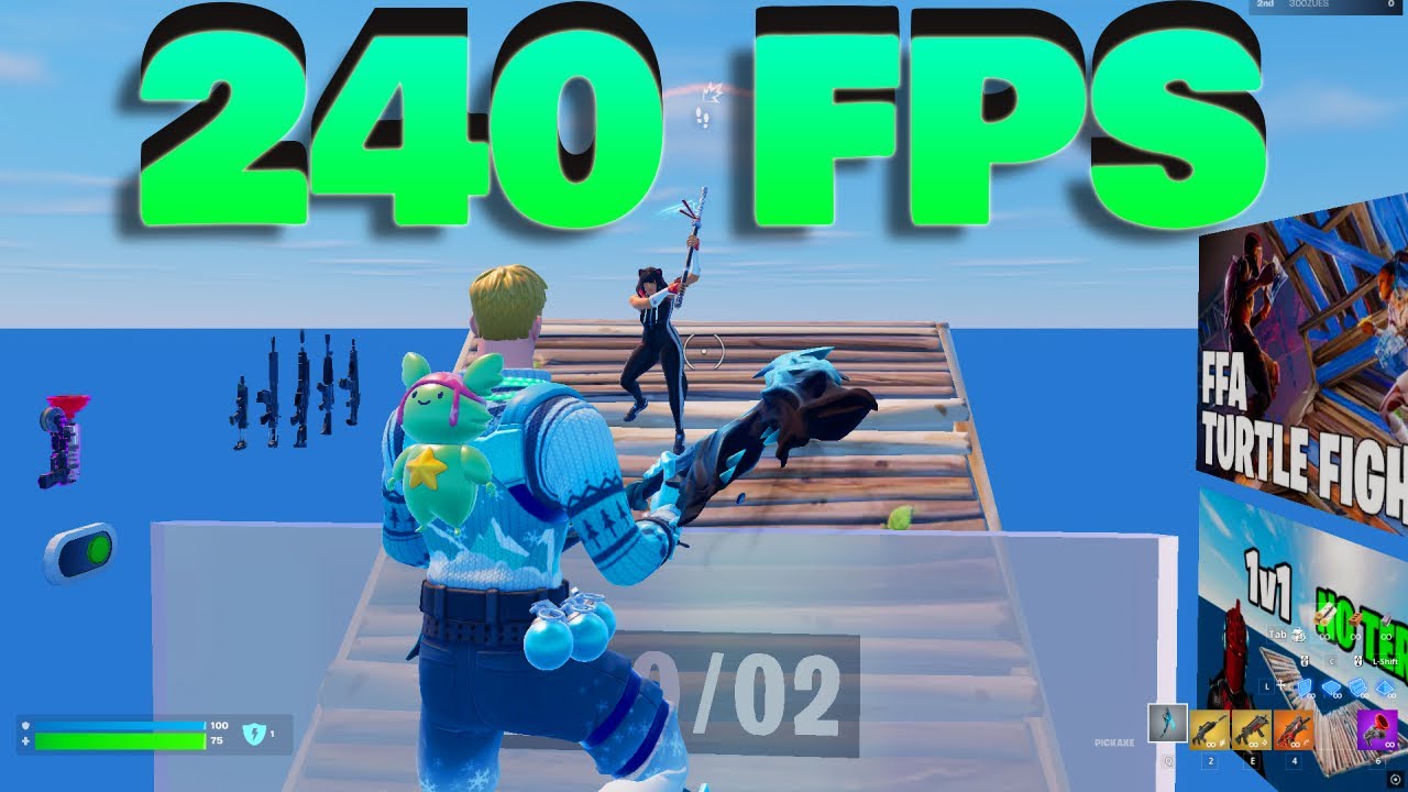 Relaxing 240 FPS Fortnite Gameplay - YouTube