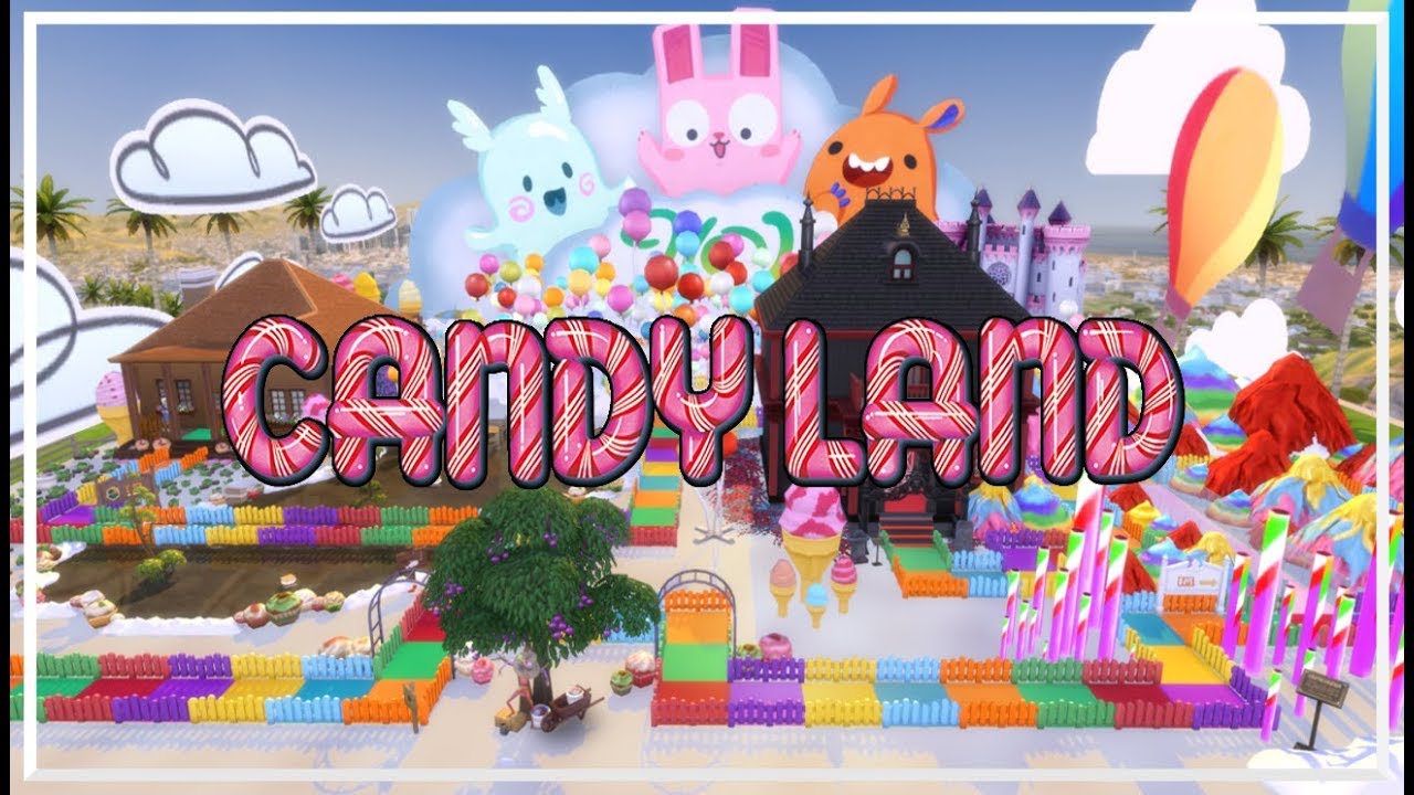 CANDY LAND Sims 4 Speed Build - YouTube