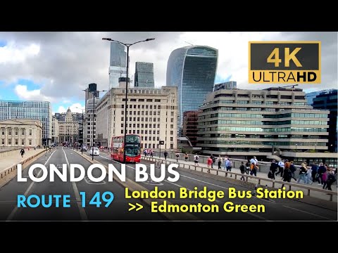London Bus Ride, Route 149, Double Decker, 4K Virtual Tour. From London ...