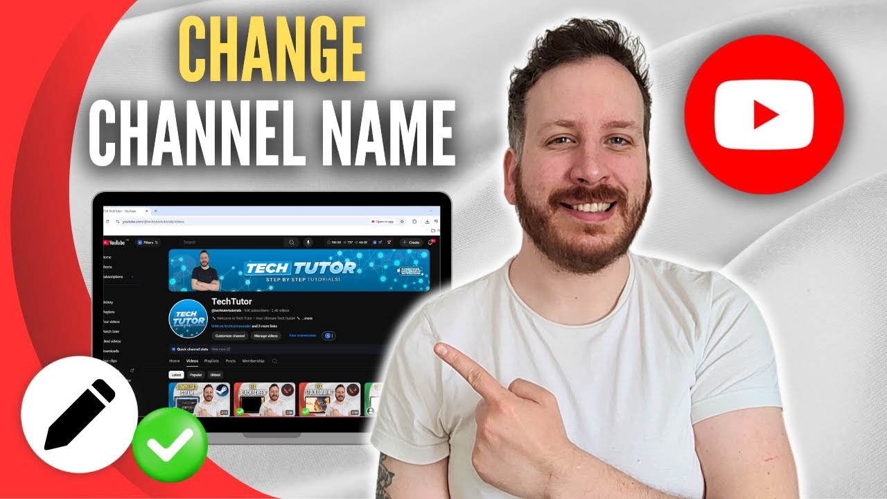 How To Change Channel Name On Youtube - YouTube