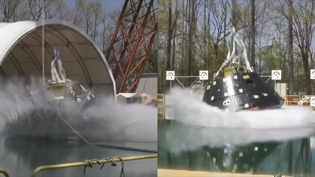 Orion Spacecraft Drop Test, 6 April 2021 - YouTube