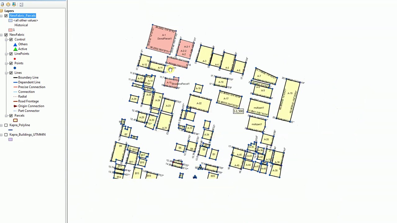 ArcGIS 10.x - Parcel Fabric - Show and symbolise historic parcels - YouTube