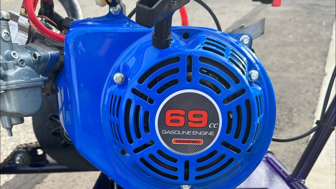 Built Ducar/Tillotson 212 on a Go Power Sports Rascal Mini Bike - YouTube