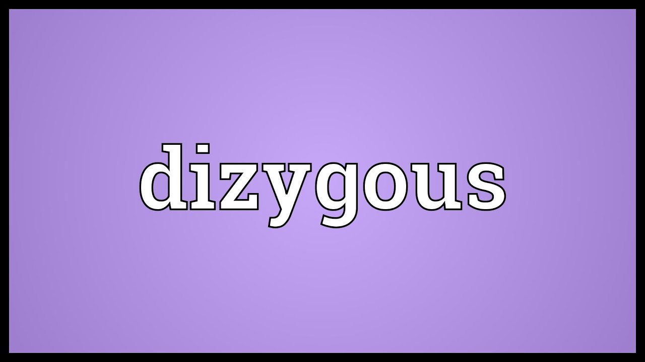 Dizygous Meaning - YouTube