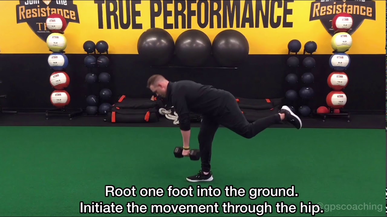 DB SLDL (single leg dead lift) - YouTube
