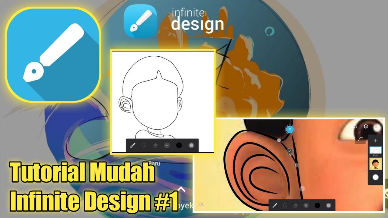 Cara Buat Vector Kartun di Infinite Design | Tutorial Mudah Infinite ...