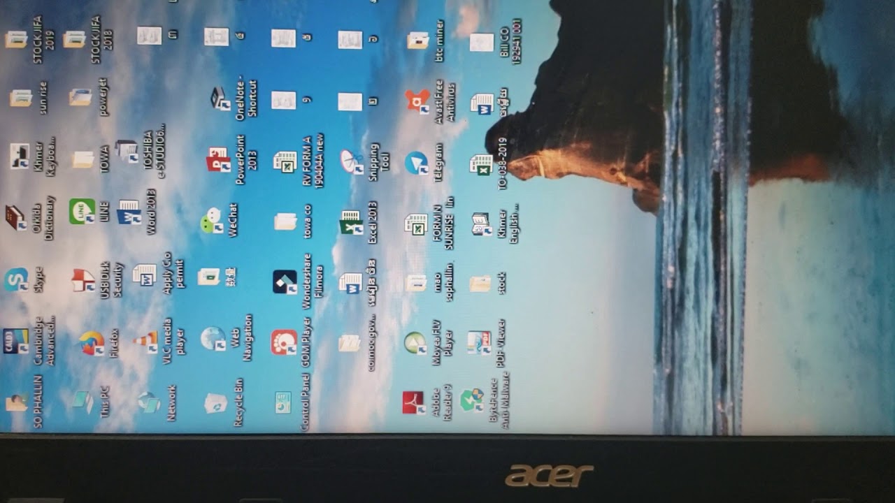 how to switch computer screen back to normal for acer, by BTC kh ...