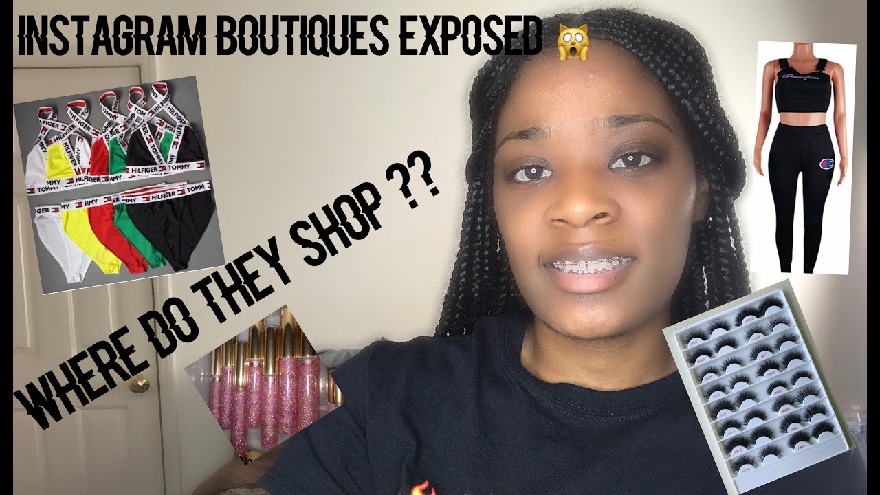 Instagram boutiques exposed 🙀 where do they shop - YouTube