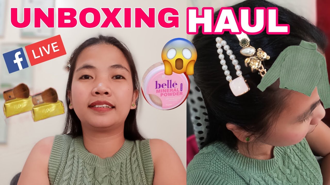 UNBOXING|KNITTED TOPS AND BEAUTEDERM MAKEUP HAUL|MARRIEL VLOG - YouTube