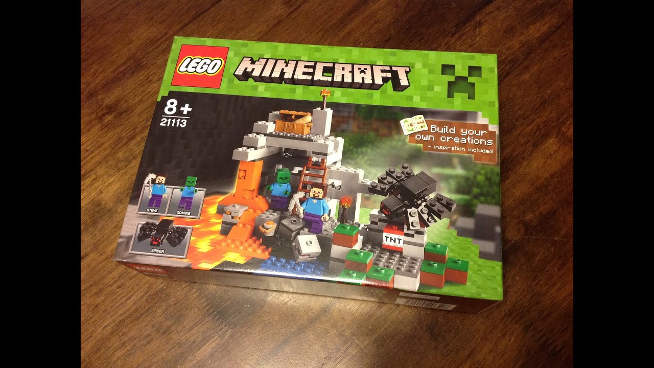 Lego 21113, MINECRAFT: The CAVE, time lapse video - YouTube