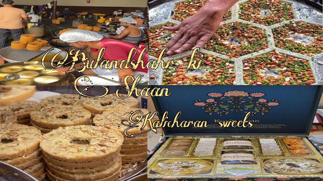 Bulandshahr ka ye ghewar hai ya dry fruit pizza 😋 || KALICHARAN SWEET ...
