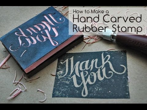How To Make Rubber Stamp - YouTube