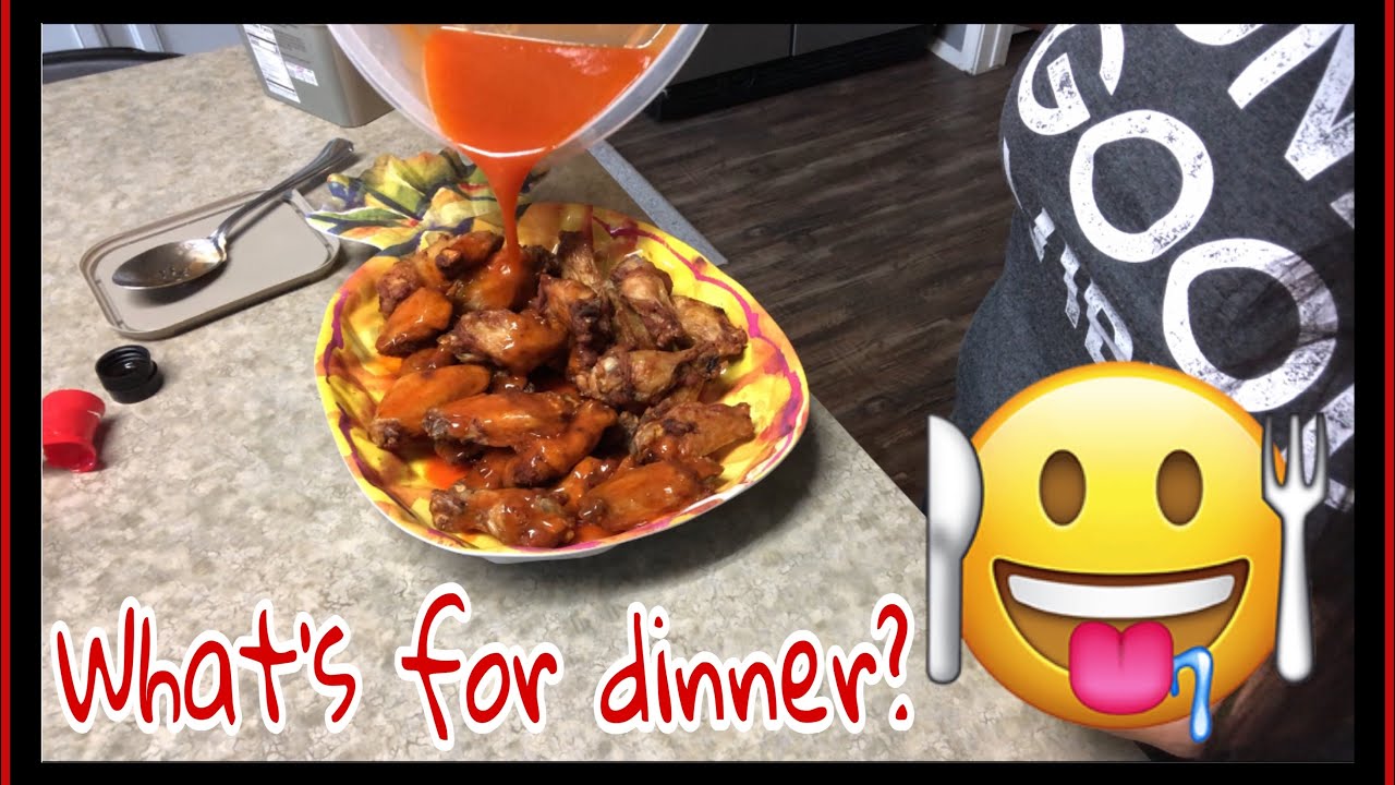 What’s for dinner? | Watch me cook | chicken wings - YouTube