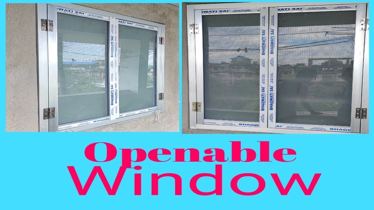 how to make aluminium openable window|Aluminium openable window.. - YouTube