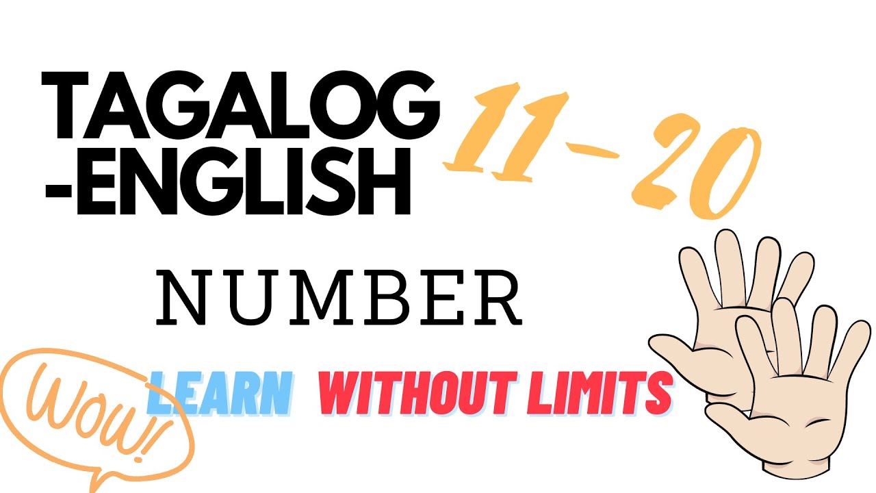 Tagalog In Numbers 11-20 - YouTube