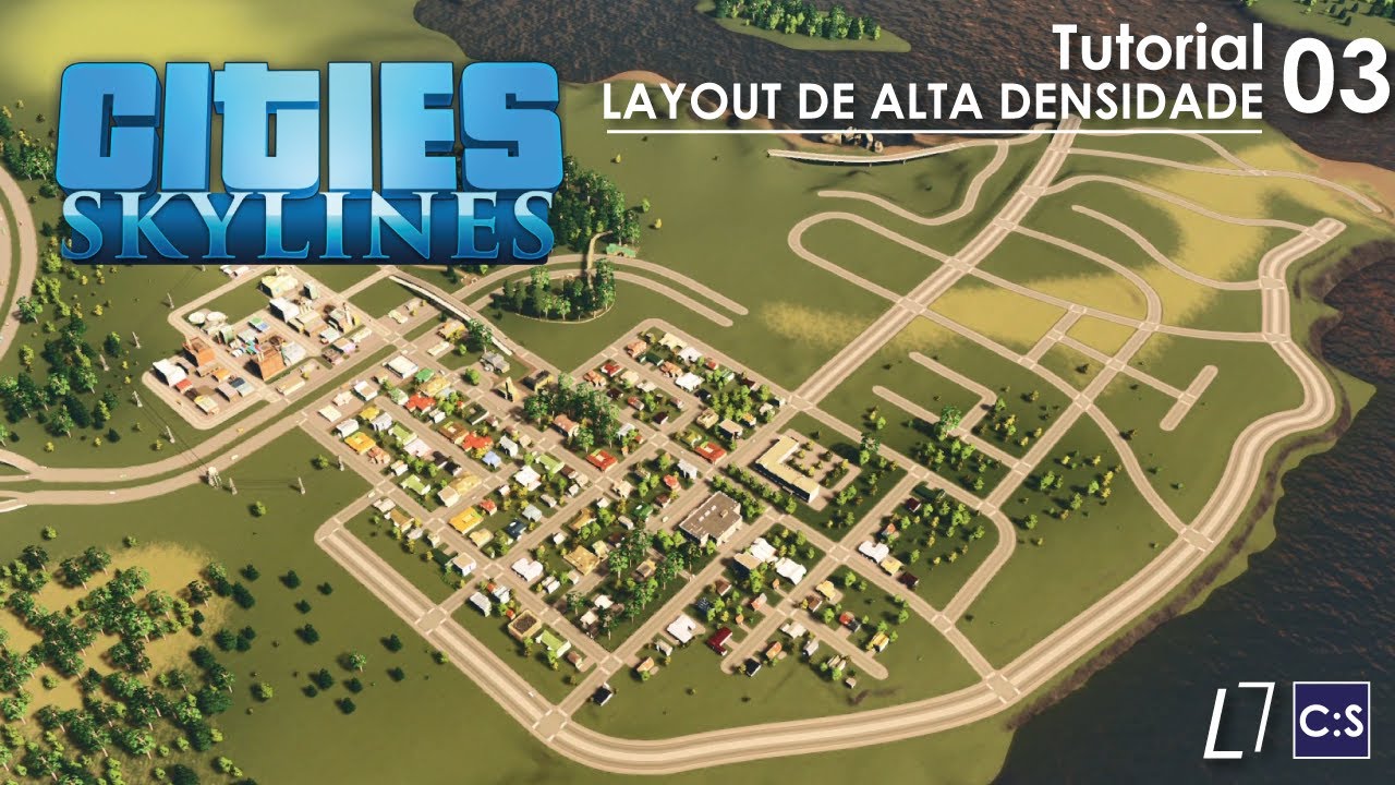 RUAS NAS MONTANHAS E LAYOUT HIGH DENSITY- Cities: Skylines Tutorial #03 ...