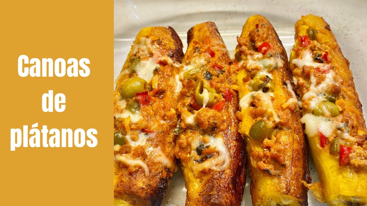 Como hacer Canoas de plátanos/ Stuffed plantains #cubanfood # ...