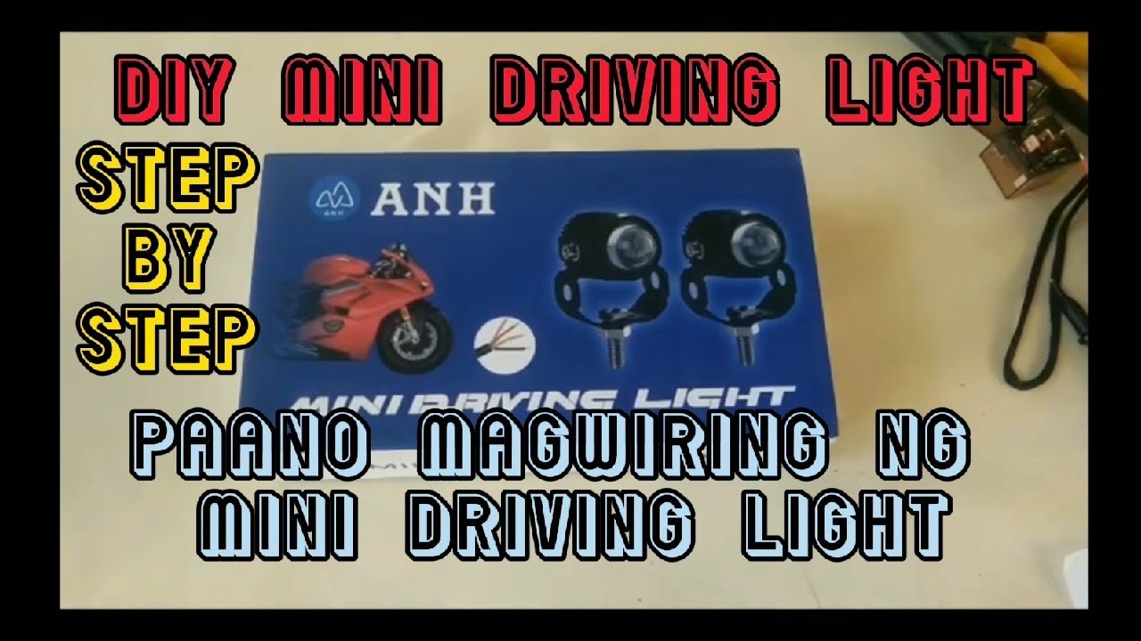 PAANO MAG WIRING NG MINI DRIVING LIGHT SA MGA MOTOR - YouTube