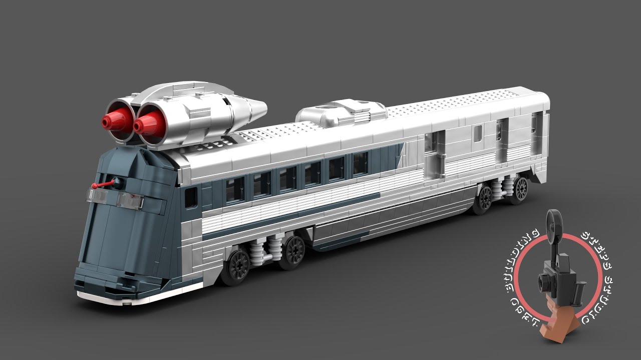 LEGO MOC: Jet-Powered Train M-497 Black Beetle | Full Design and Build ...