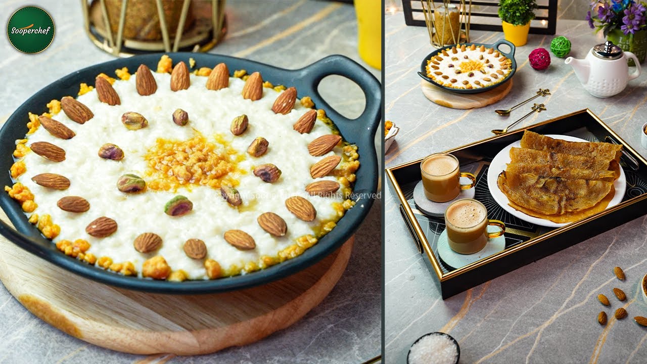 Kheer with Meetha Poora (Rice Kheer & Meethay Pura) Recipe by ...