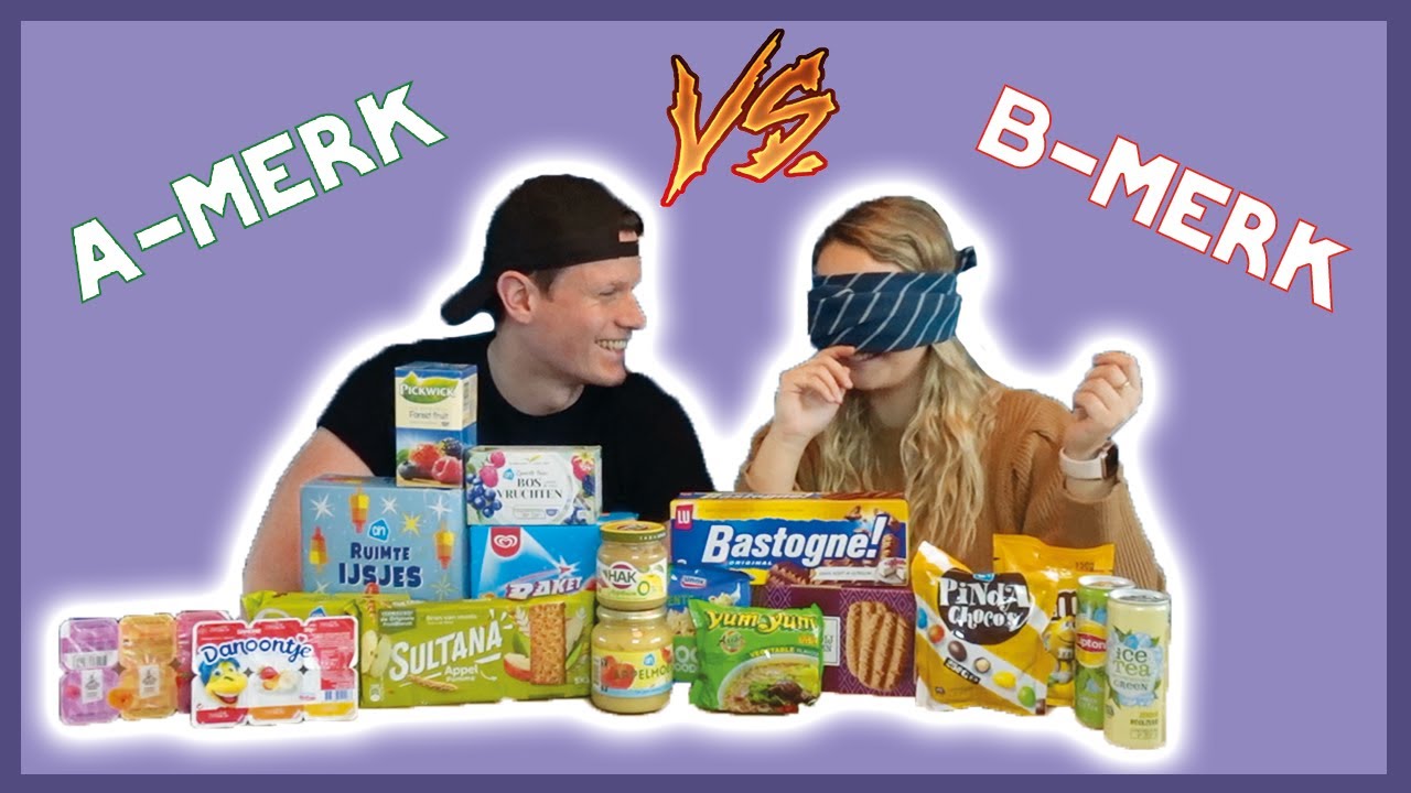 A-MERK VS B-MERK CHALLENGE | PROEF IK HET VERSCHIL?! | WAT IS LEKKERDER ...