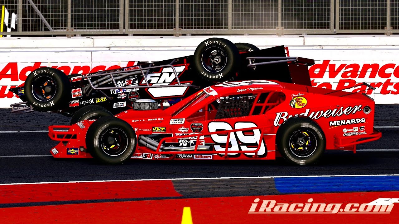 iRacing NASCAR Whelen Tour Modifieds at the LA Coliseum (AI Race) - YouTube