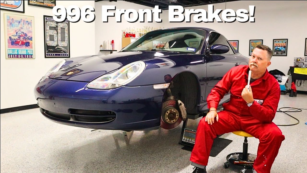 How to change the FRONT Brakes on a Porsche 996 911! - Porsche Tech Session! - YouTube