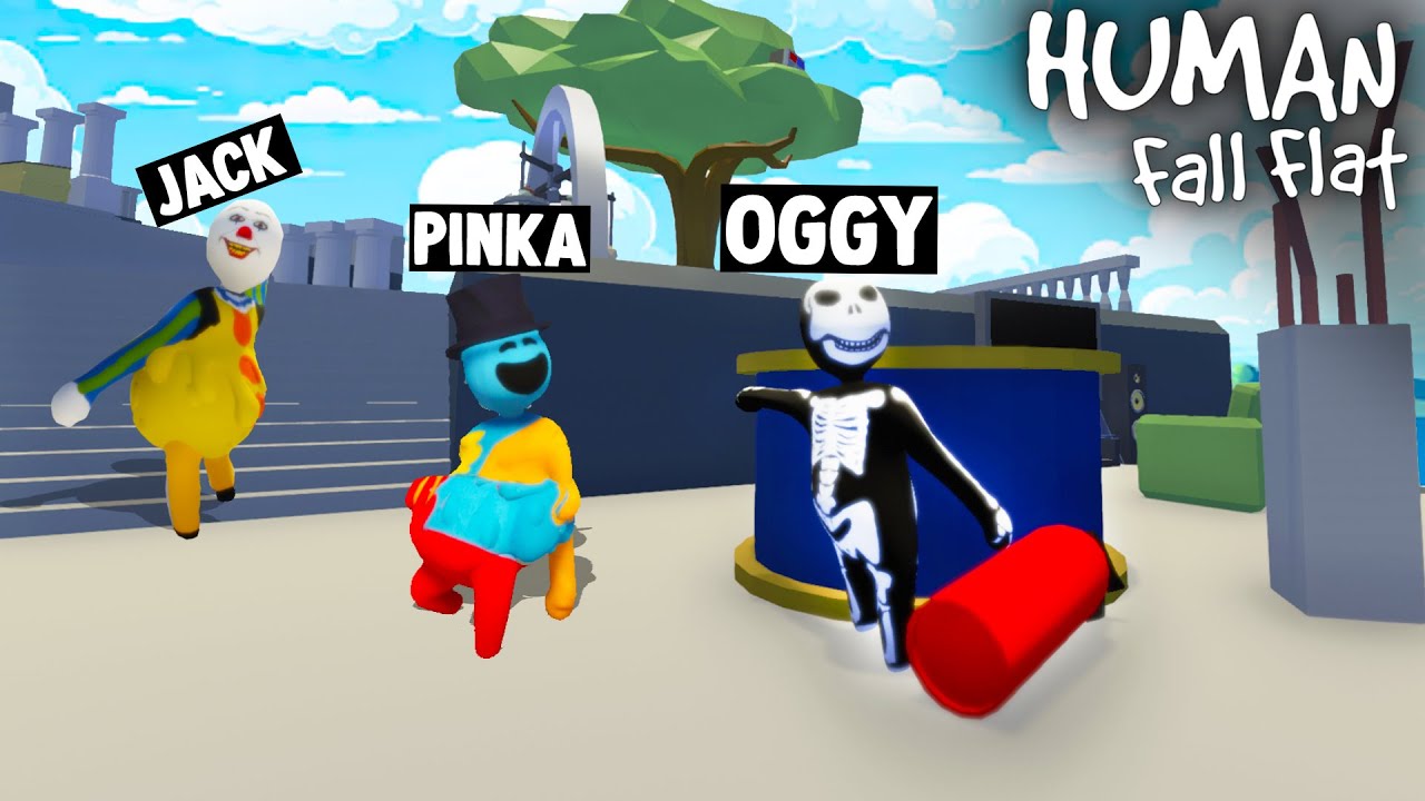 [TRY NOT TO LAUGH] Oggy Becomes FUNNY GHOST In Funny Human Fall Flat ...
