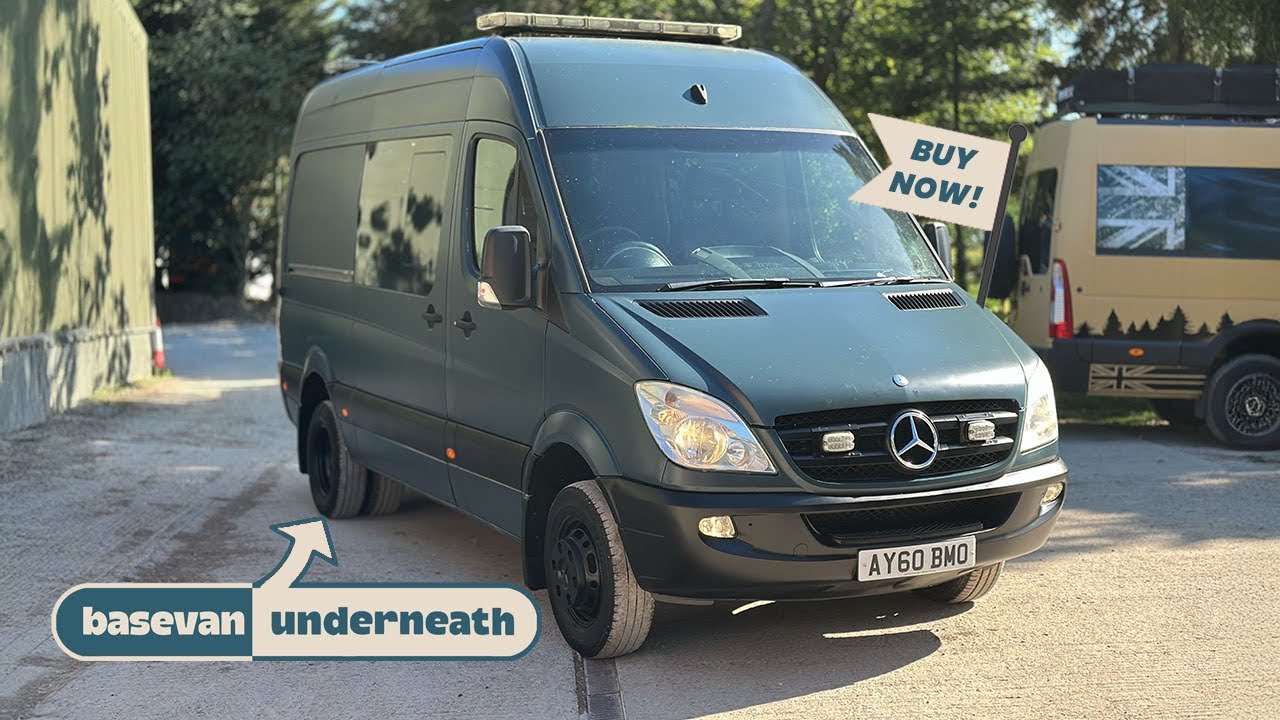 Underneath an Ex NHS Mercedes Sprinter Crew cab! - AY60 BMO - YouTube