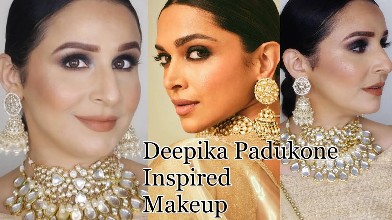 How to do Deepika Padukone Inspired Makeup ~Tutorial || Black Smokey Eye look || By Monika - YouTube