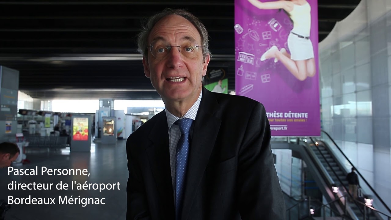 Aéroport de Bordeaux : l'interview de Pascal Personne - YouTube