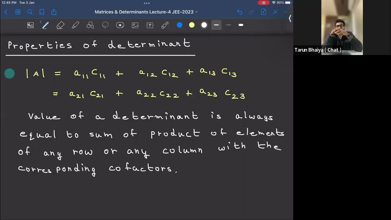 Matrices & Determinants Lecture-4 - YouTube
