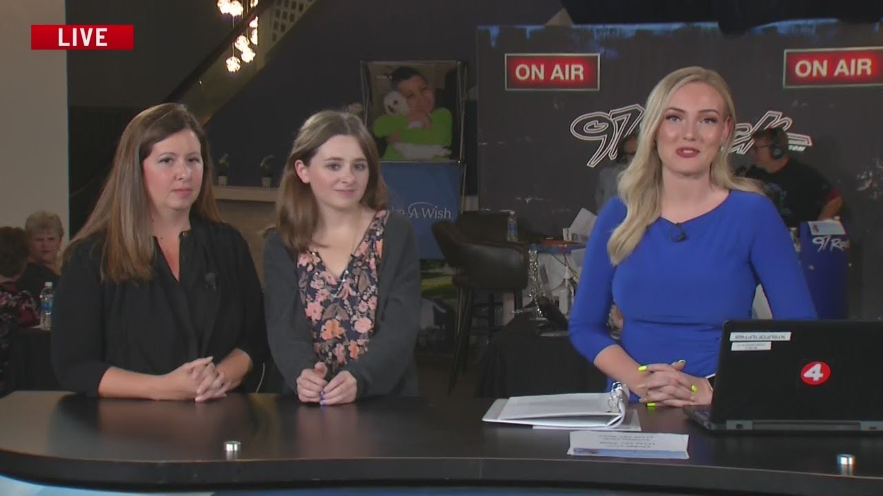 Wish Kid Natalie Berg and her mother Krista join News 4 at 7 - YouTube