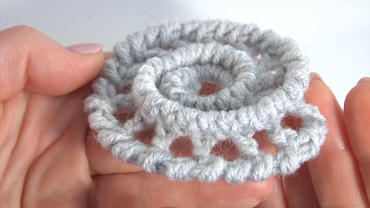 Crochet Gorgeous Motif/Free Video Tutorial/Freeform Technique, Irish ...