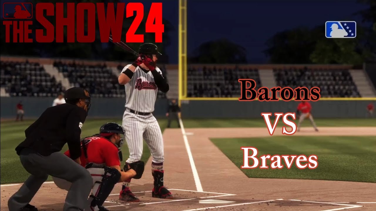MLB The Show 24 - Barons Vs. Braves - YouTube