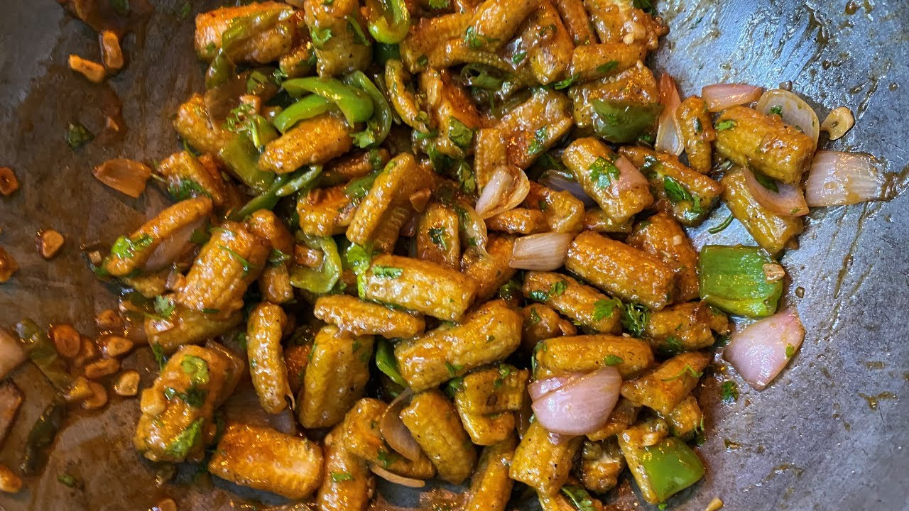Chilli Baby Corn | Resturant Style Chilli Baby Corn | Indo Chinese ...