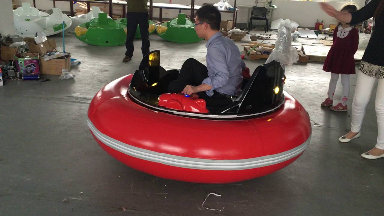 inflatable bumper car - YouTube