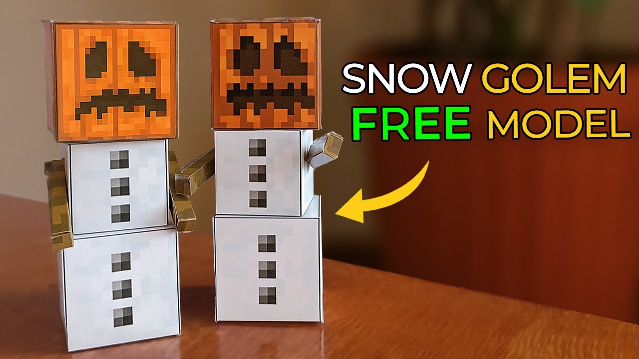 Minecraft Snow Golem Papercraft