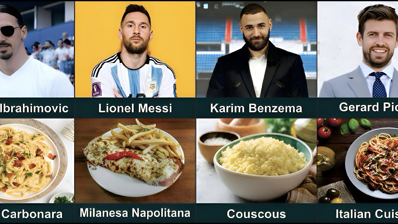 Favorite food of famous football players - YouTube