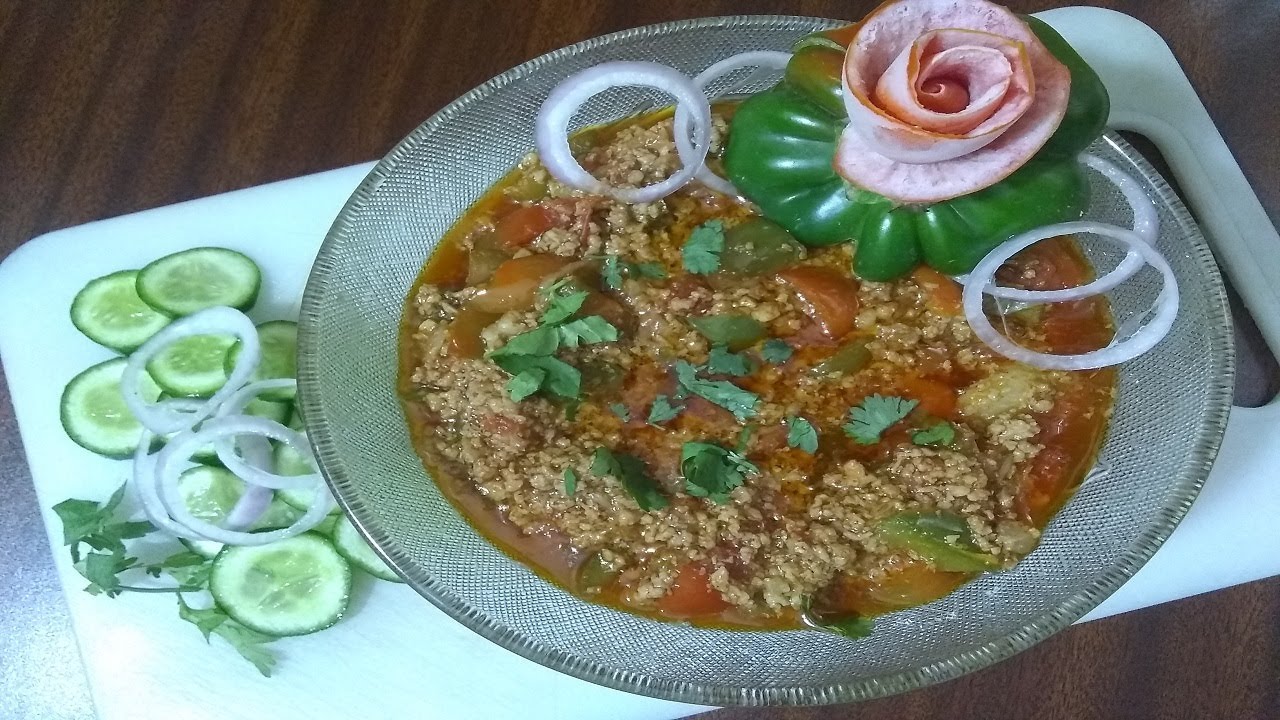 Shimla Mirch Qeema Recipe very tempting & delicious|| Qeema mirchi ...
