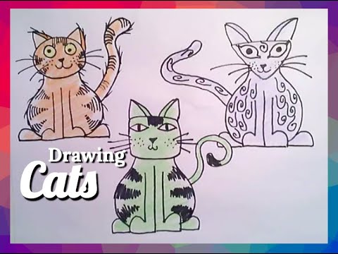 Drawing Practice: Cats - YouTube
