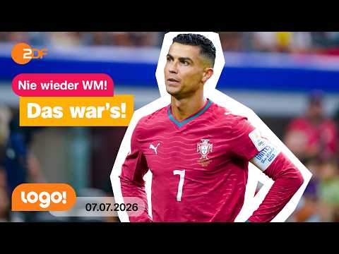 Portugal ist raus: Damit endet Ronaldos WM-Karriere | logo!-Nachrichten vom 07.07.26